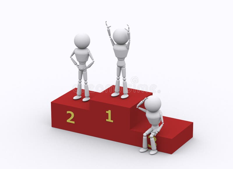 Podium winner. stock illustration. Illustration of demeanor - 26308050