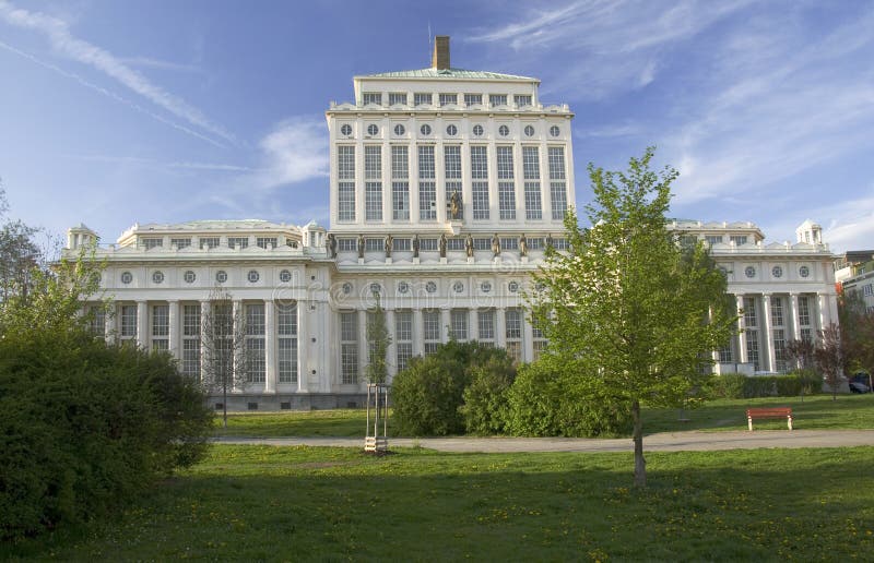 Podoli waterworks - Prague stock photo. Image of ekotechnicke - 24596878