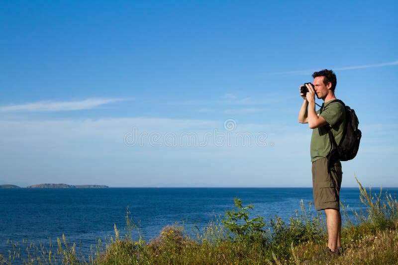 Podróżnik z plecakiem obraz stock. Obraz złożonej z osoba - 31142367