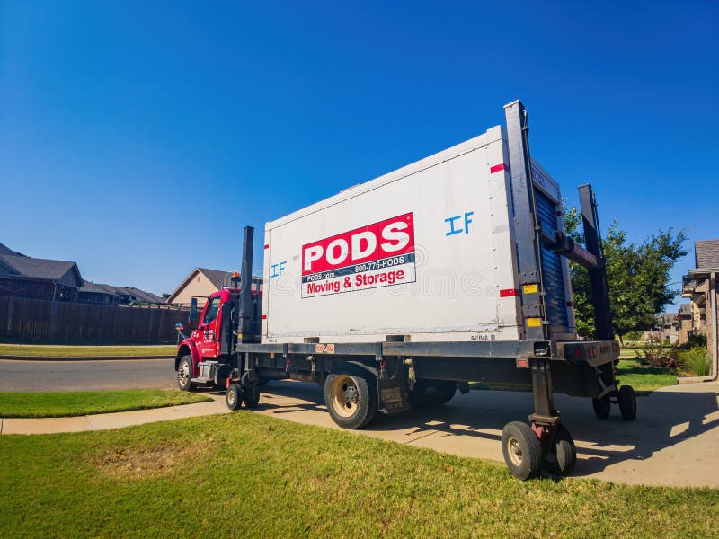 PODS Container Outside a House Editorial Photo - Image of property ...