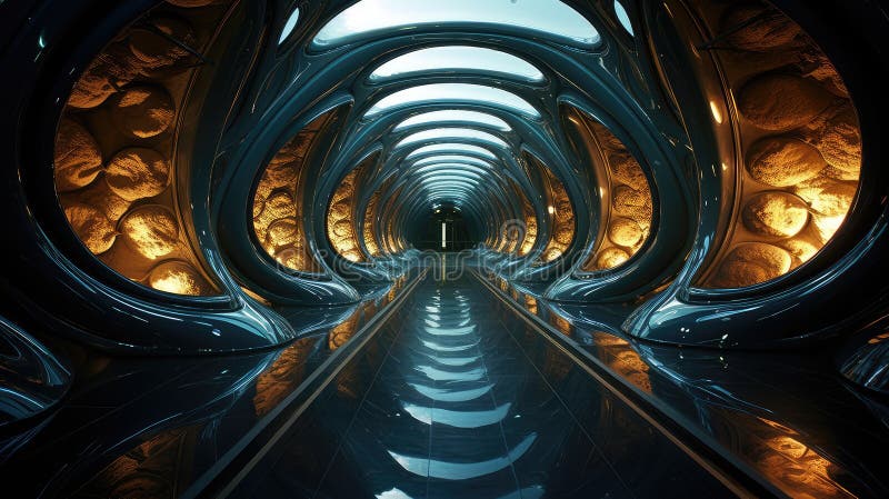 Pods Inside Alien Spacecraft Stock Illustration - Illustration of ...