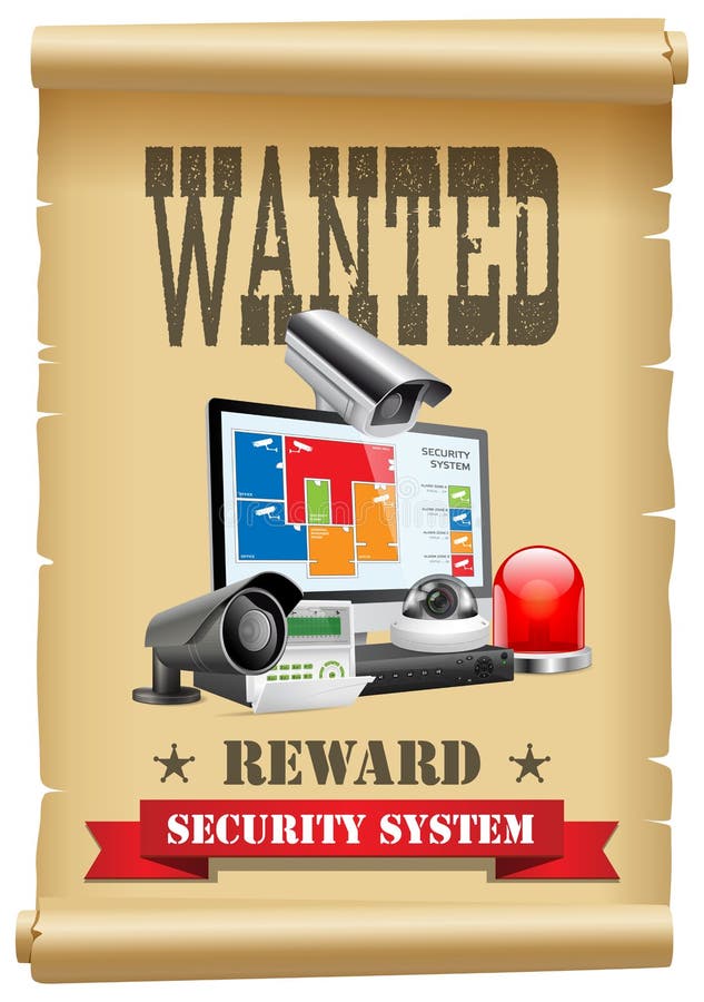 Security Wanted Concept - Cctv Camera and DVR As Modern Protection ...