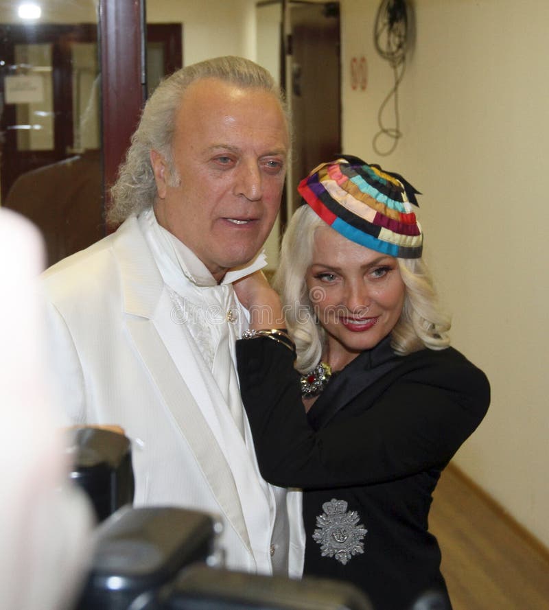 Poet Ilya Reznik and Singer Laima Vaikule Editorial Photo - Image of ...