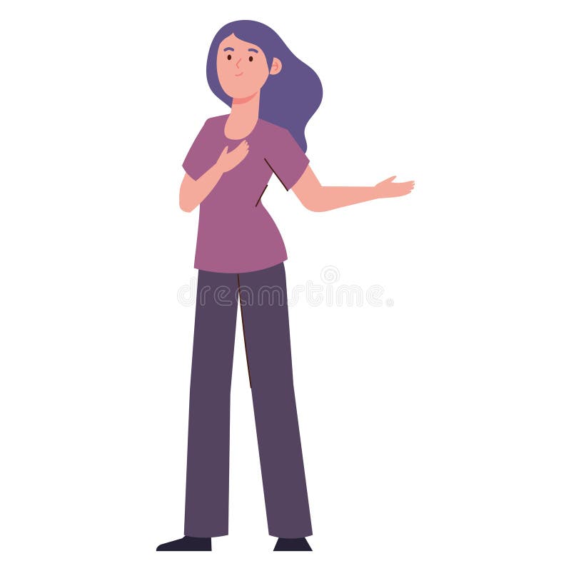 Poet woman character stock vector. Illustration of isolated - 310122276