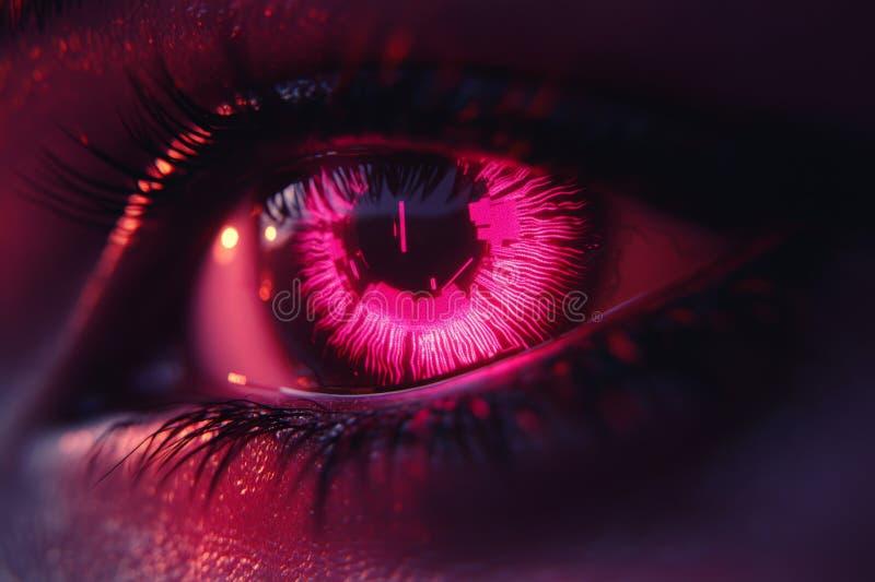 A Poetic Illustration of an Eye, Its Deep, Reflective Iris Mirroring ...