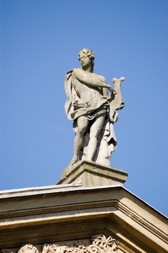Poetry Classical Statue, Oxford Stock Image - Image of lyre, classical ...