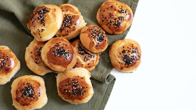 Pogaca Isolated on White Background. Turkish Pastry Product Stock Image ...