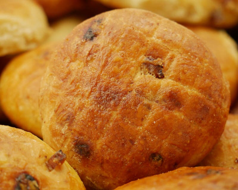 Pogacsa â€“ Biscuits with Bacon Stock Photo - Image of food, folk ...