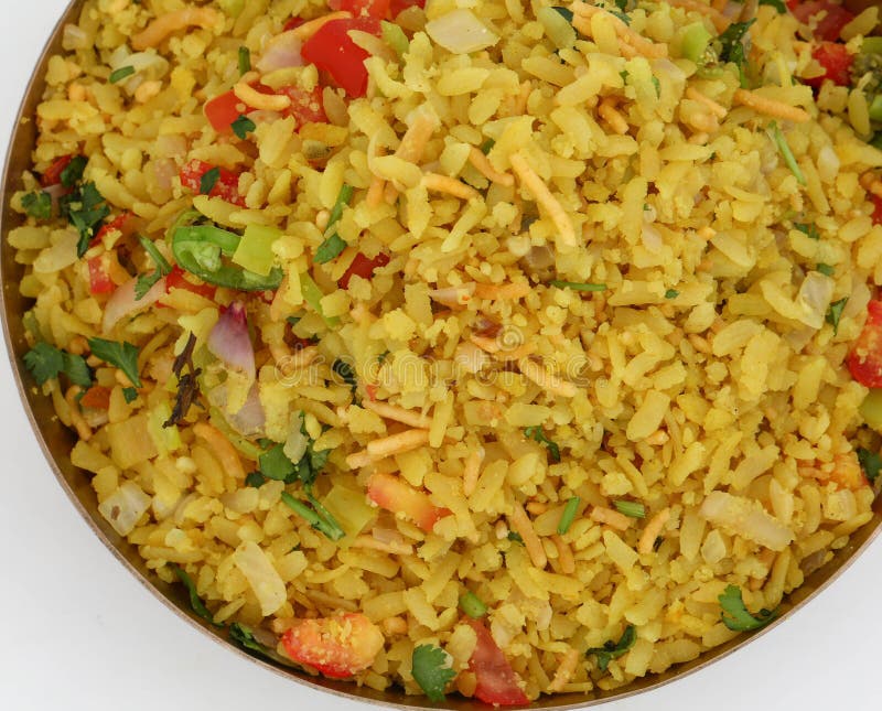 Poha stock image. Image of snack, poha, cauliflower, india - 90281663