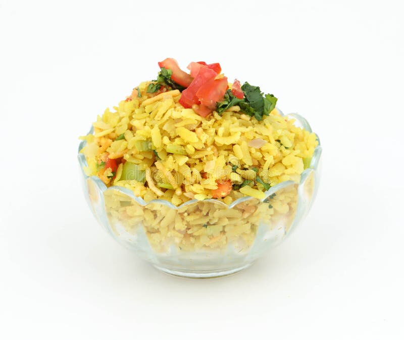 Poha stock image. Image of meal, maharashtrian, refreshment - 90282159
