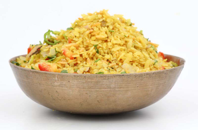 Poha stock image. Image of snacks, rice, black, onion - 90283009