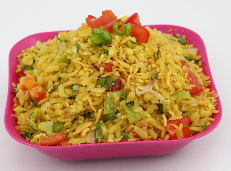 Poha stock photo. Image of pohaa, salted, poha, pohe - 90283806