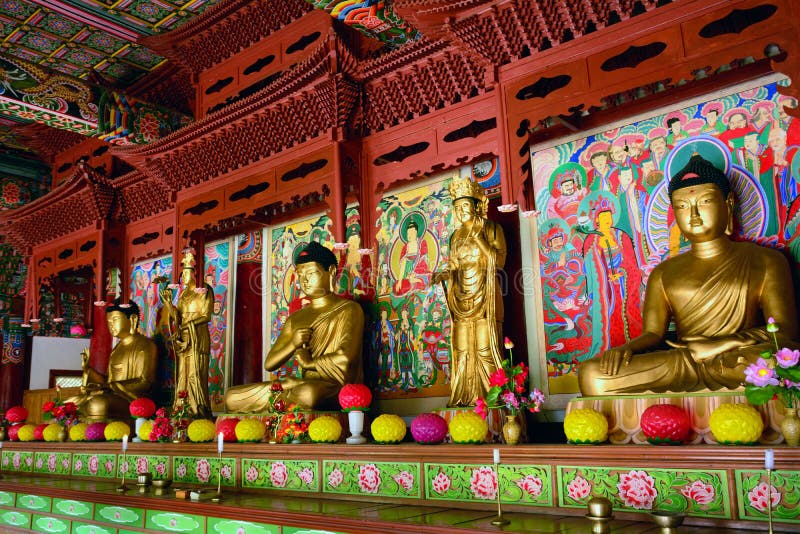 Pohyon Buddhist Temple, North-Korea Editorial Photo - Image of buddhism ...
