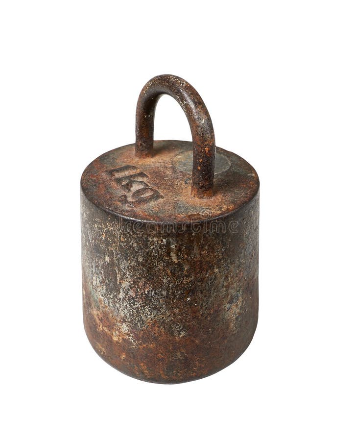 Poids Métrique De Vieux Fer, 1 Kilogramme Image stock - Image du brun ...