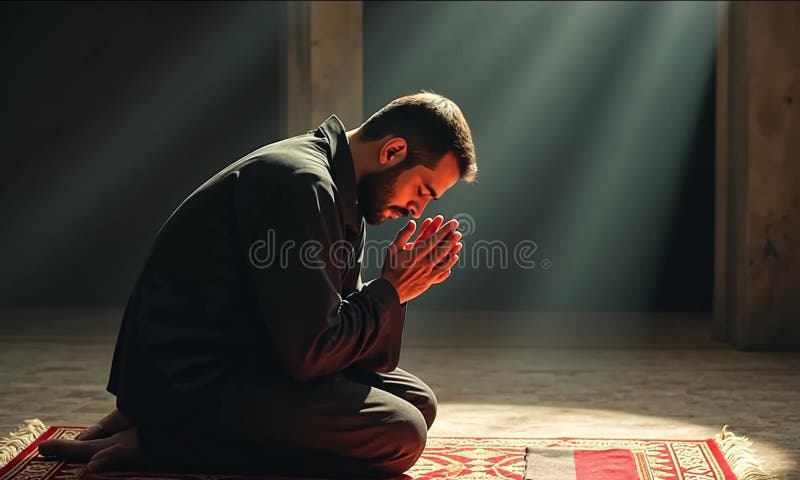 A Man in Prayer stock video. Video of reflection, spirituality - 370151833