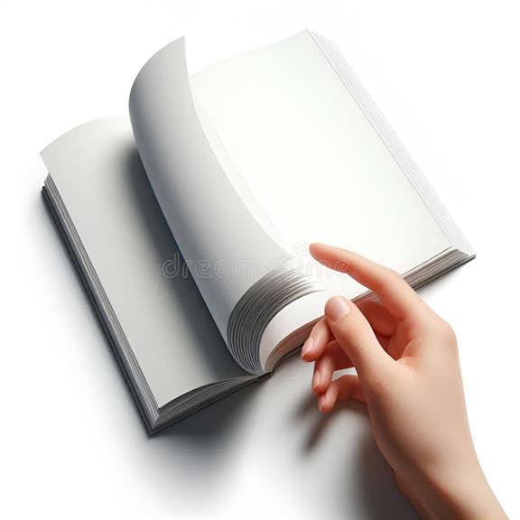 Unwritten Pages: the Book S Blank State, Generative AI. Stock ...