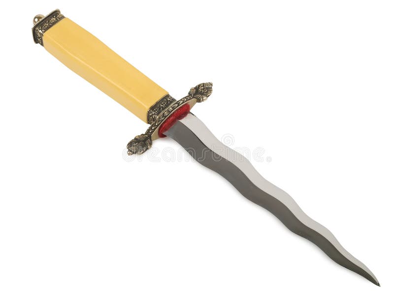 Poignard de Kris image stock. Image du supports, couteau - 61505333