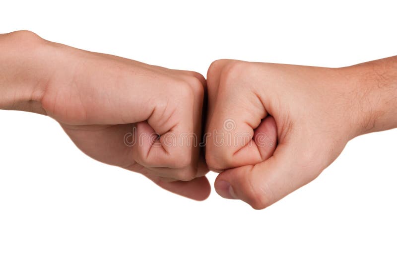 Poing au poing photo stock. Image du caucasien, chemin - 16782016