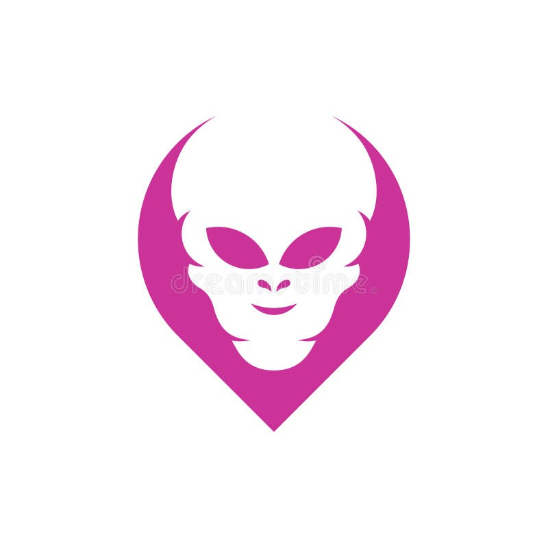 Point Alien Logo Design Vector Illustration, Alien Design Template ...