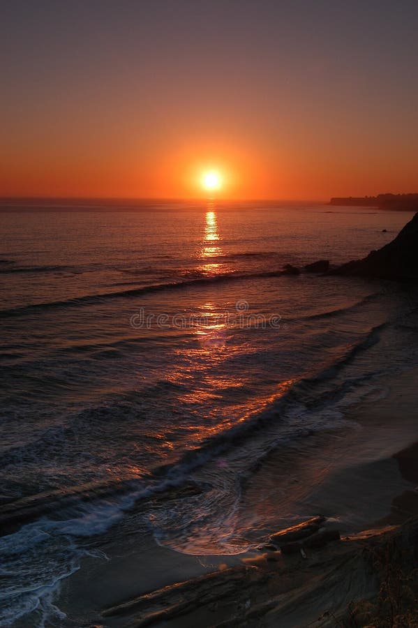 Point Arena, Sunset stock photo. Image of beach, waves - 2100588