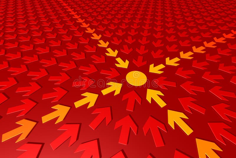 Point and arrows stock illustration. Illustration of arrive - 1958255