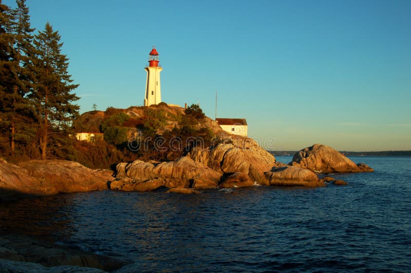 Point Atkinson Lighthouse stock image. Image of blue - 35486287