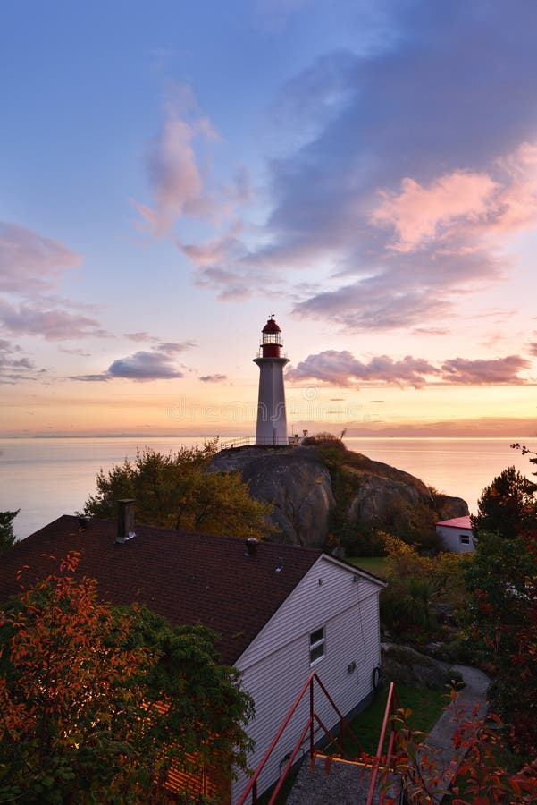 Point Atkinson Lighthouse stock photo. Image of landmark - 102312546
