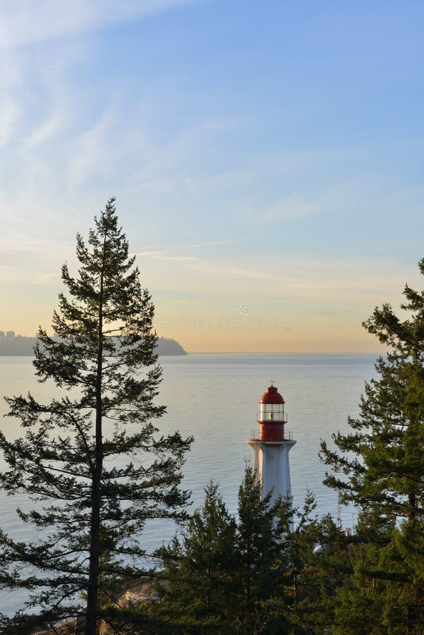 Point Atkinson Lighthouse at Sunrise Stock Image - Image of lighthouse ...