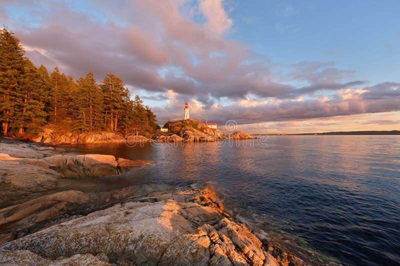 Point Atkinson Lighthouse stock image. Image of blue - 35486287
