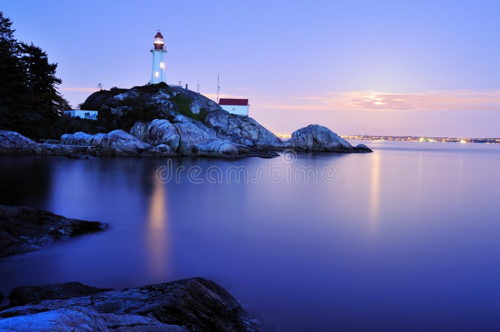 Point Atkinson Lighthouse, West Vancouver Stock Image - Image of canada ...