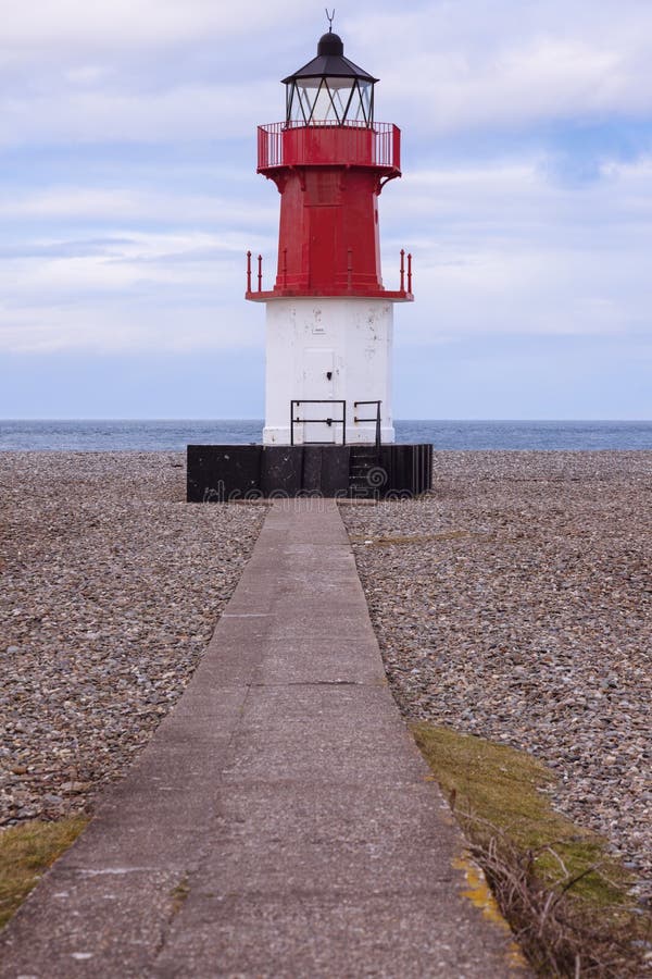 Point of Ayre Lighthouse on the Isle of Man Stock Image - Image of ...