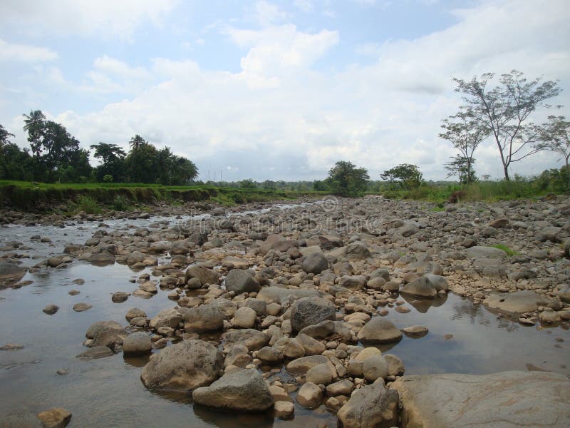 Point Bar Which Consists of Crumbly Rock To Boulders Stock Image ...