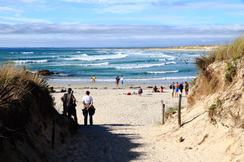 Point and Beach of the Torche in Brittany Editorial Photography - Image ...