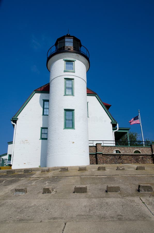 Point Betsie Lighthouse, Michigan Stock Photo - Image of dwelling ...