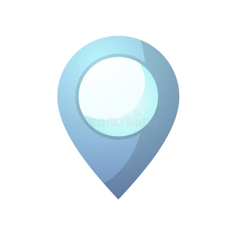 Point bleu d'emplacement illustration de vecteur. Illustration du ...