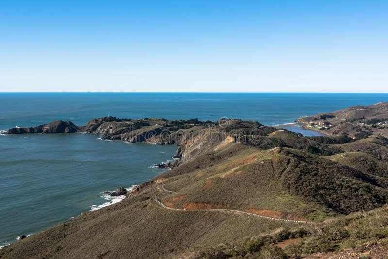 Point Bonita Coast, California Stock Image - Image of rodeo, street ...