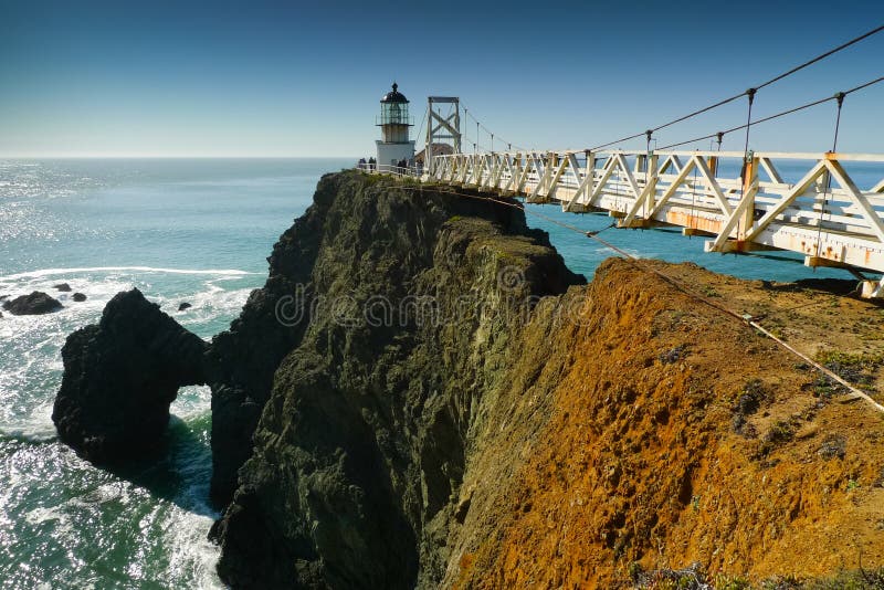 Point Bonita Lighthouse stock photo. Image of headlands - 70756200