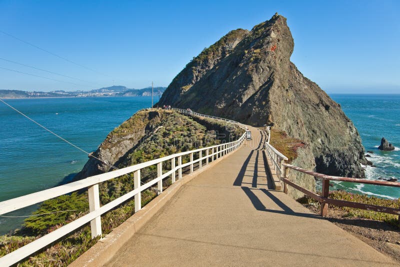 Point Bonita Lighthouse stock photo. Image of headlands - 70756200