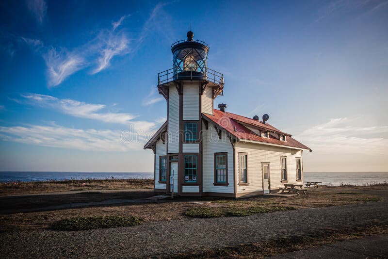 Point Cabrillo Lighthouse stock image. Image of bragg - 196911583