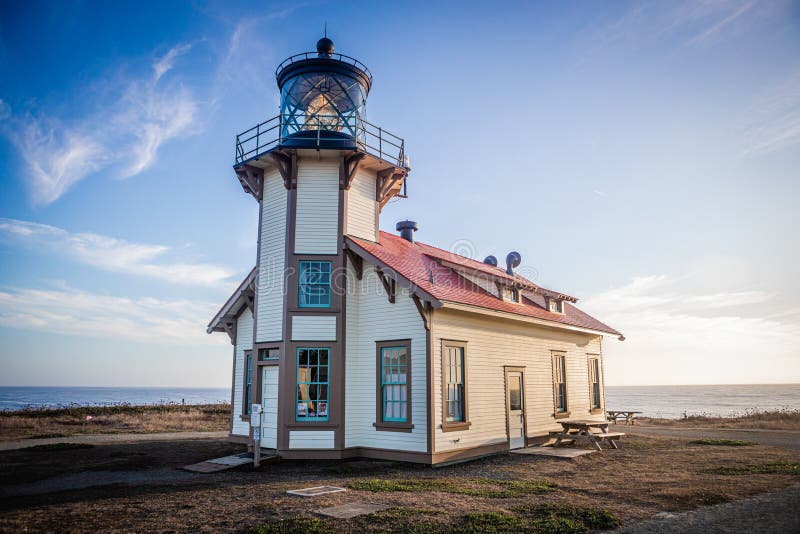 Point Cabrillo Lighthouse stock photo. Image of ocean - 196911566