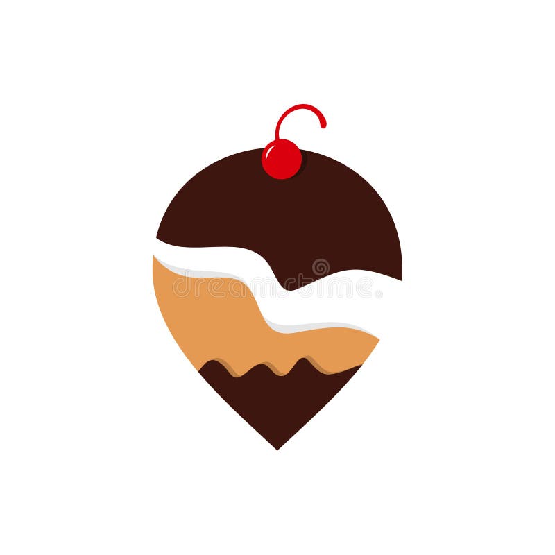 Point Cake Logo Design Vector Template. Bakery Logo Concept Stock ...