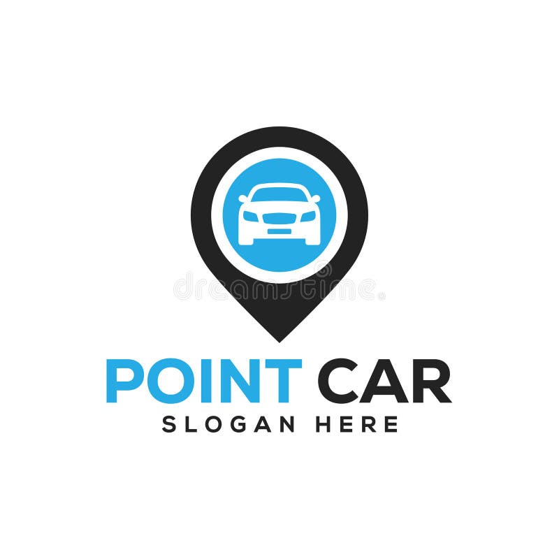 Point Car Logo Design Concept. Auto Car Logo Design for Template Stock ...