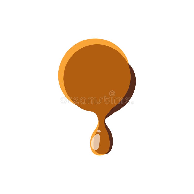 Point from caramel icon stock vector. Illustration of pour - 83180536