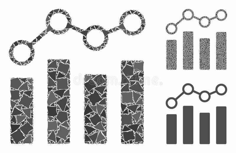 Point Chart Mosaic Icon of Unequal Elements Stock Vector - Illustration ...