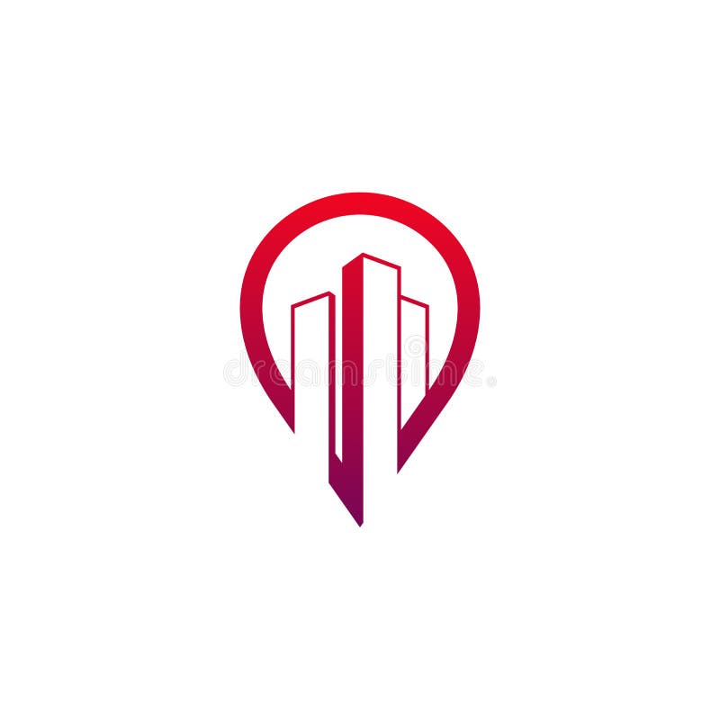 Point City Logo Vector Template, Creative Building Logo Design Concepts ...