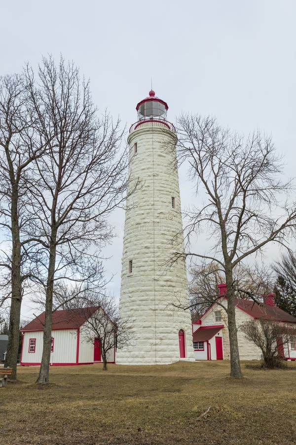 Point Clark Lighthouse stock photo. Image of vintage - 96275152