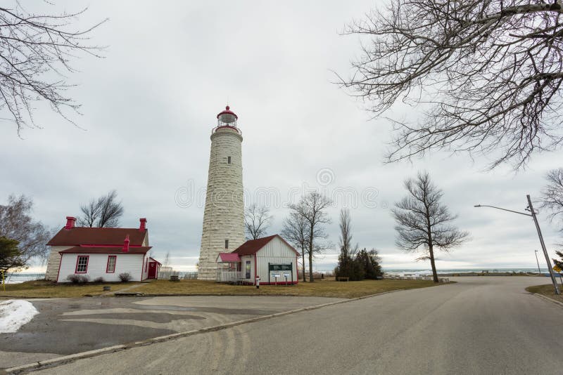 Point Clark Lighthouse stock photo. Image of vintage - 96275152