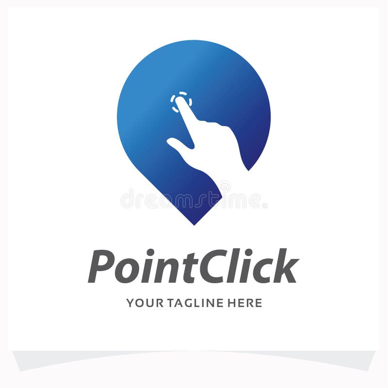 Car Click Logo Design Template Stock Vector - Illustration of computer ...