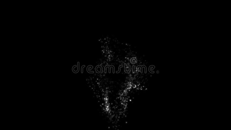 A Cluster of Round White Particles on a Black Background HD Stock Video ...