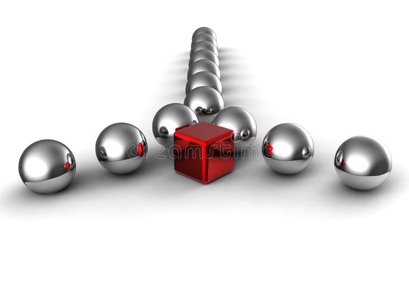 Point critique de sphère illustration stock. Illustration du cube ...